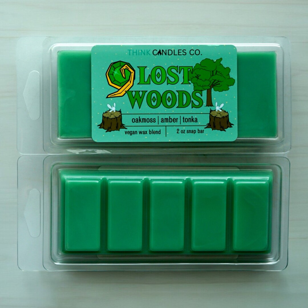 Lost Woods Snap Bar TLOZ Inspired Gaming Snap Bar Hand Poured Vegan Wax ...