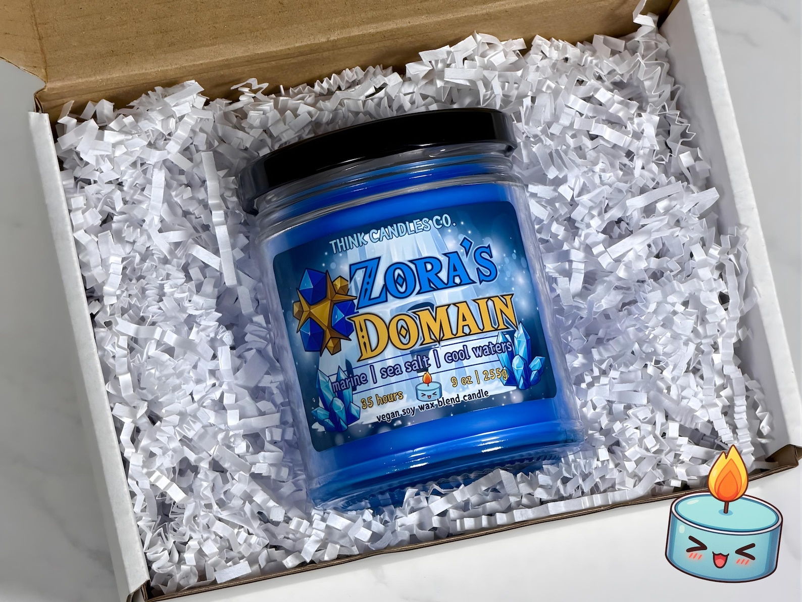 Zora's Domain Candle | TLOZ Inspired Gaming Candle | Hand Poured Vegan ...