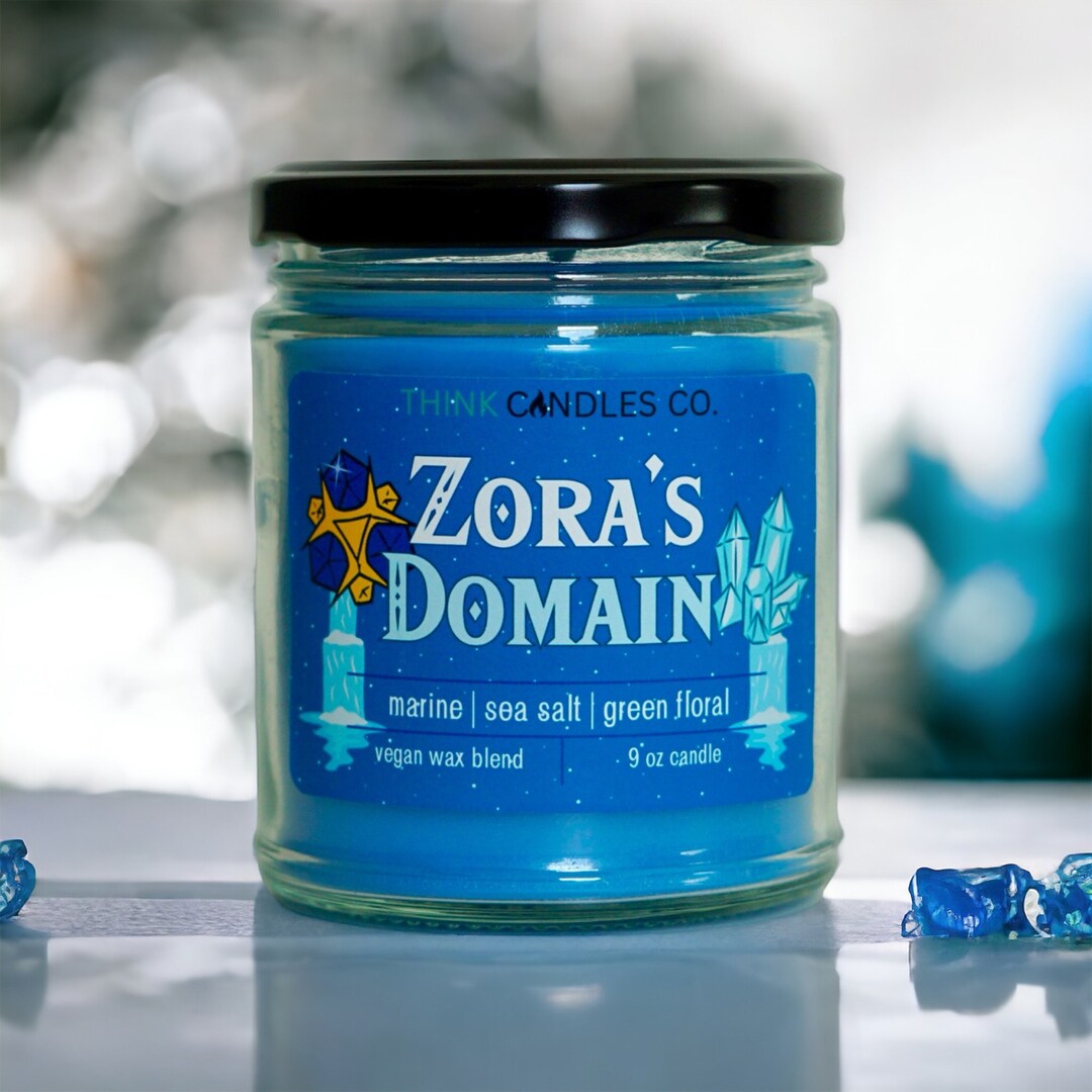 Zora's Domain Candle | TLOZ Inspired Gaming Candle | Hand Poured Vegan ...