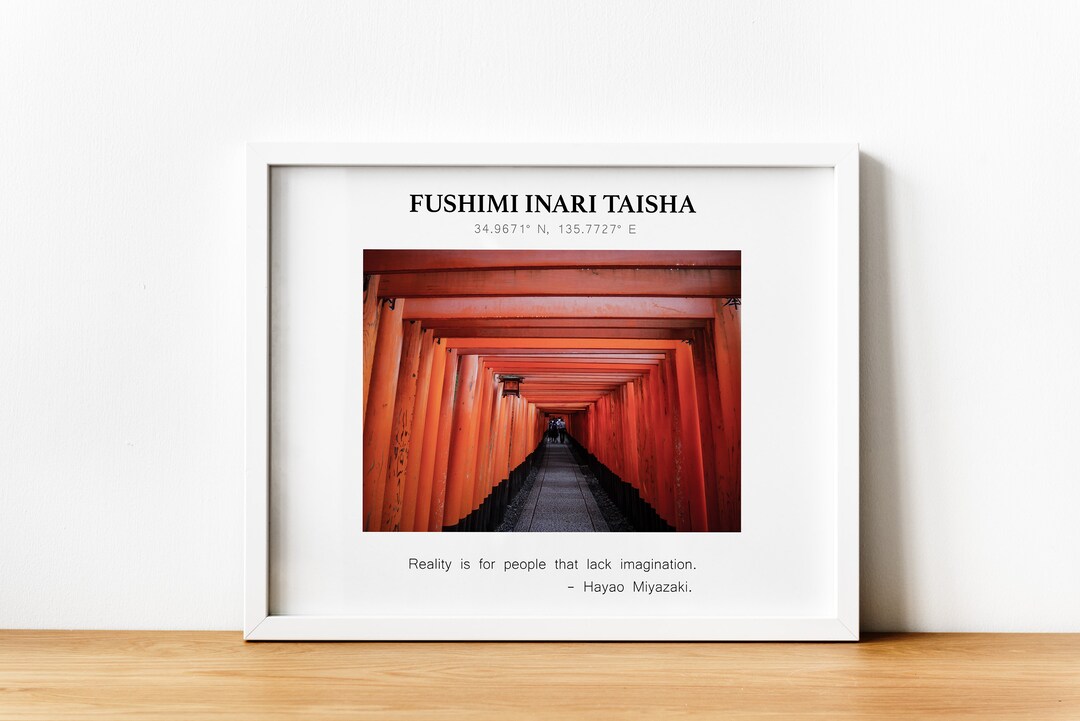 Fushimi Inari Wall Decor Printable Fushimi Inari Photo Decor Japan ...