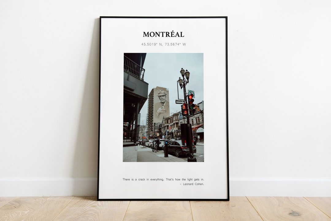 Montreal Wall Decor Printable Montreal Photo Decor Montreal Poster Gift ...