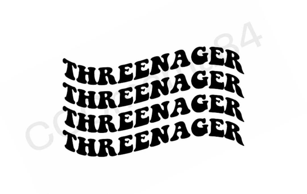 THREENAGER SVG, PNG Digital Download - Etsy
