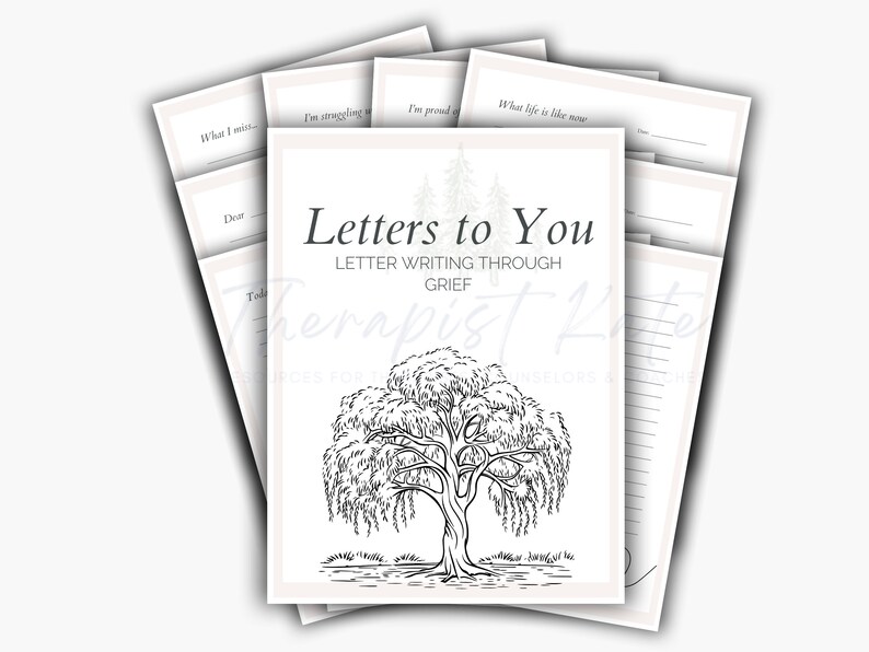 Grief Letter Writing Prompts: Grief Counseling Worksheets (digital ...