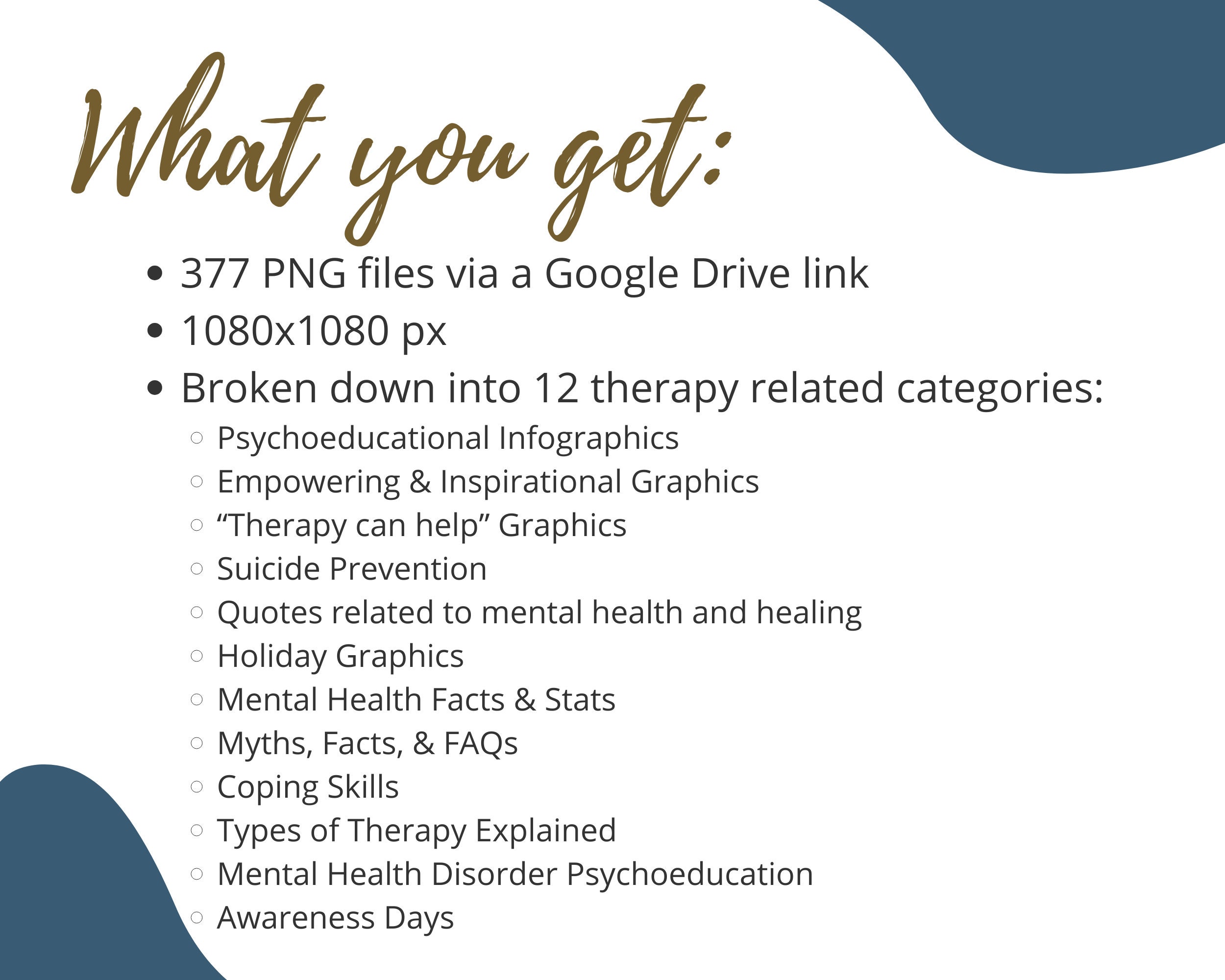 365 Therapist Social Media Graphics, Instagram Posts for Therapists ...