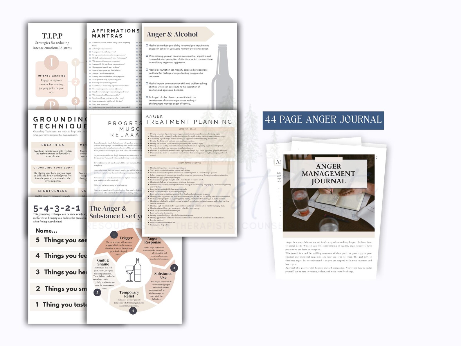 Anger Management Therapy Worksheets | Anger Worksheets | CBT Anger ...