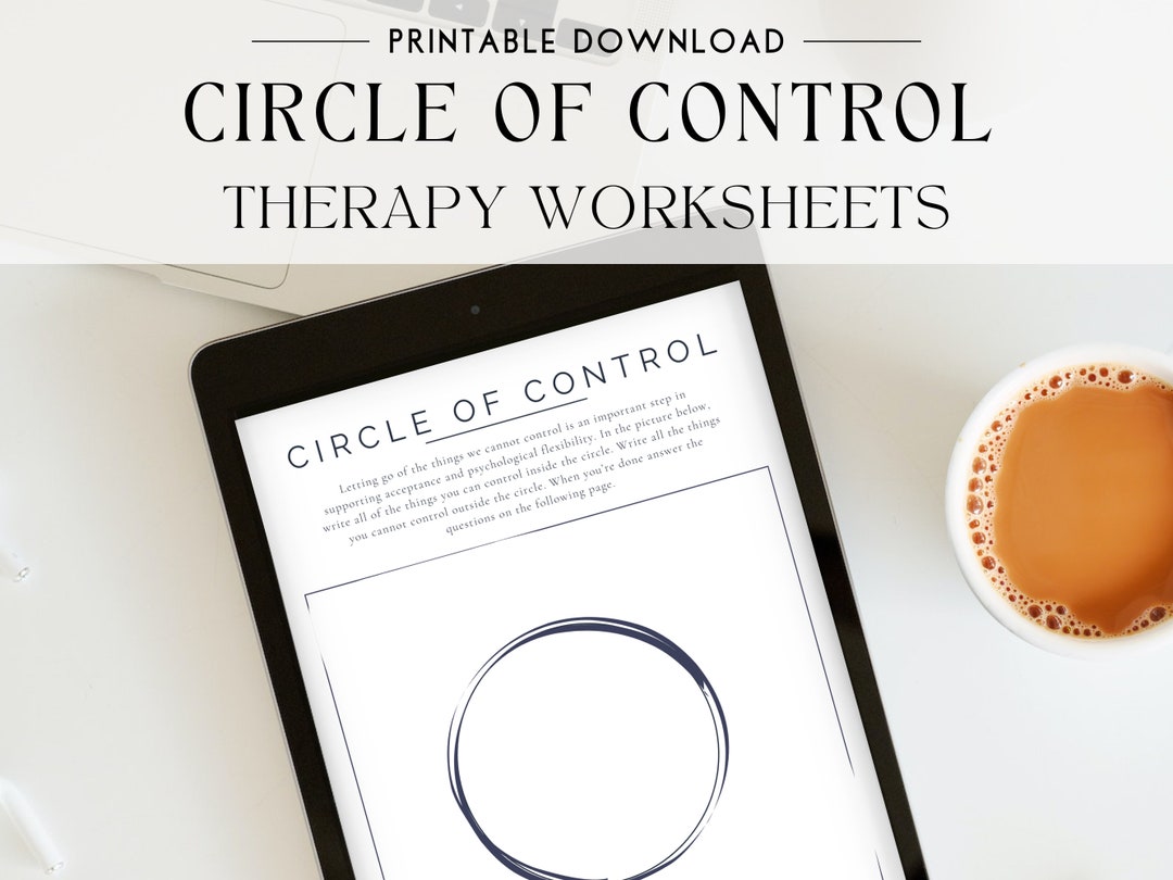 Circle of Control Worksheets, ACT Worksheets, Acceptance and Commitment ...