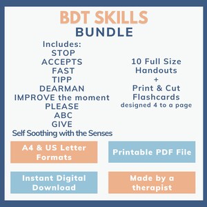 DBT Skills Therapy Worksheets, DBT Worksheets, Therapy Worksheets, D.B ...