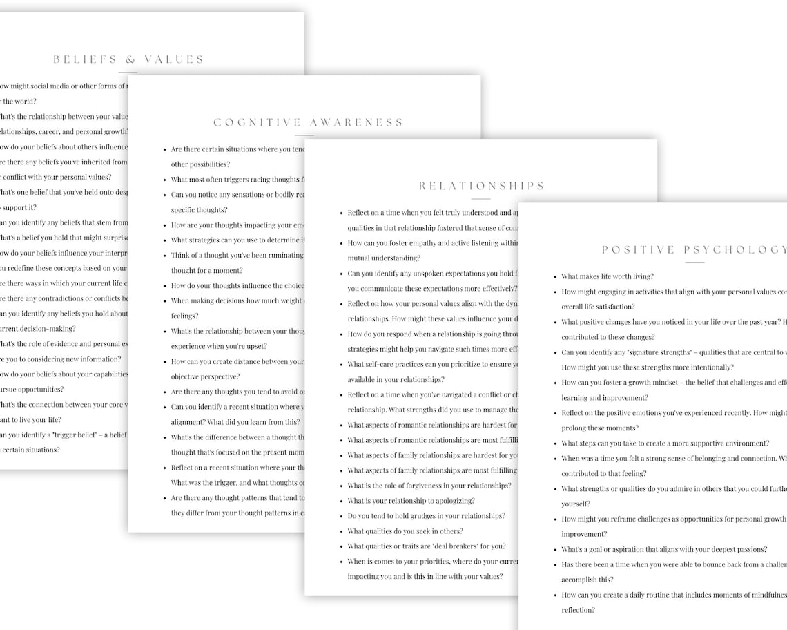 Therapy Questions, Self Awareness, Journal, Self Reflection, Shadow ...