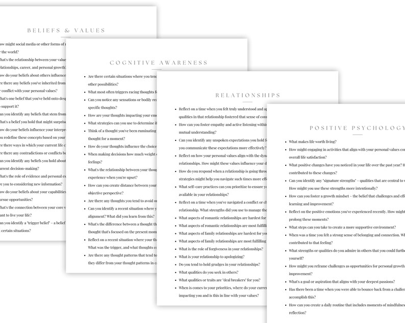 Therapy Questions, Self Awareness, Journal, Self Reflection, Shadow ...