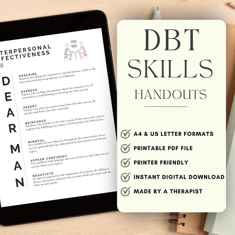 Dbt a Handout - Etsy