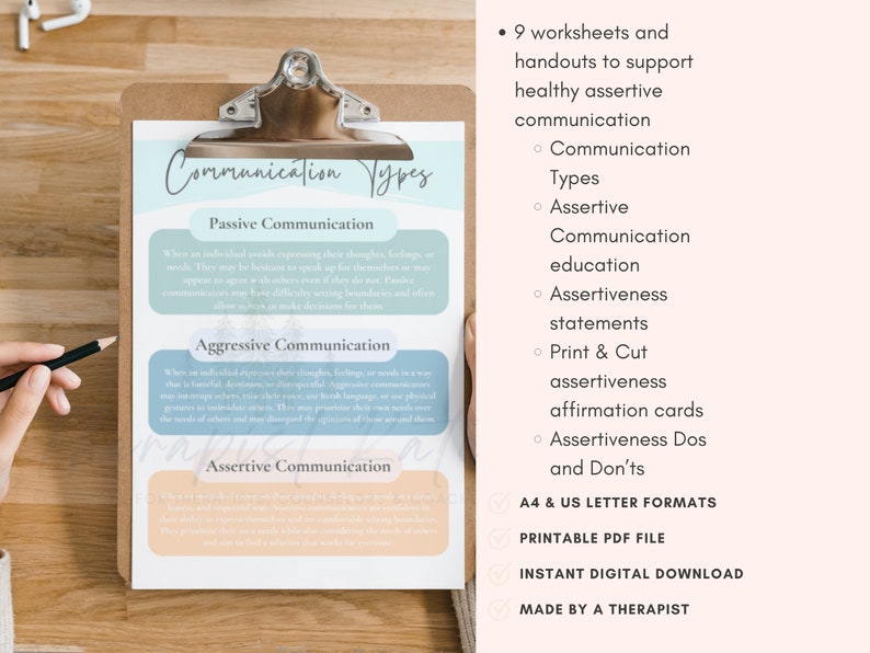 Assertiveness Therapy Worksheets, Boundary Worksheets, Shadow Work ...