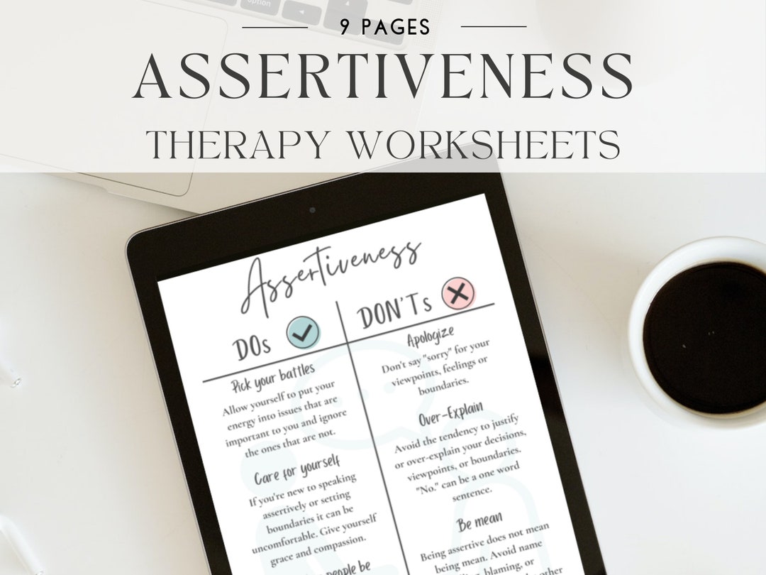 Assertiveness Therapy Worksheets, Boundary Worksheets, Shadow Work ...