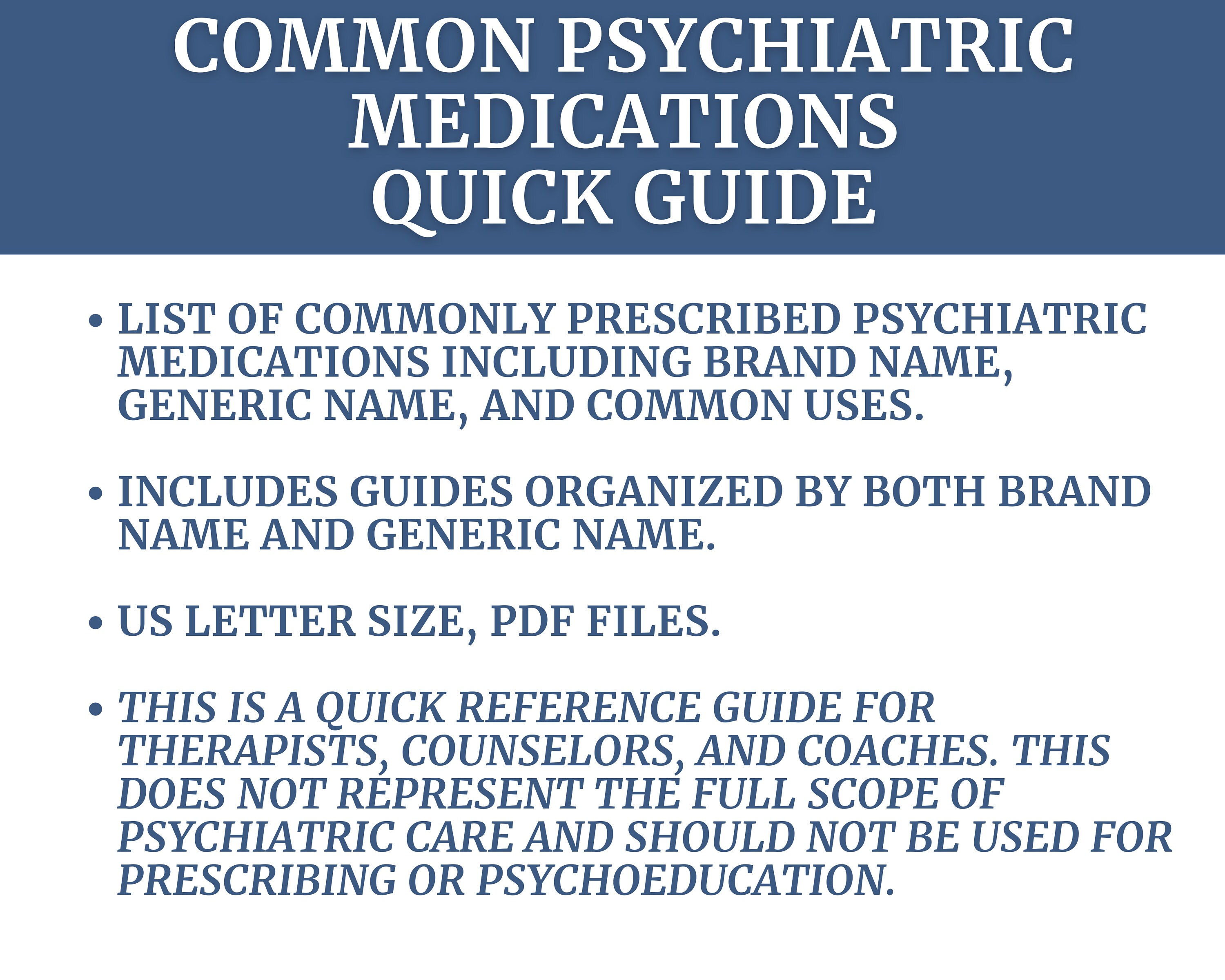 Psychiatric Quick Reference Guide, Social Work, Social Worker ...