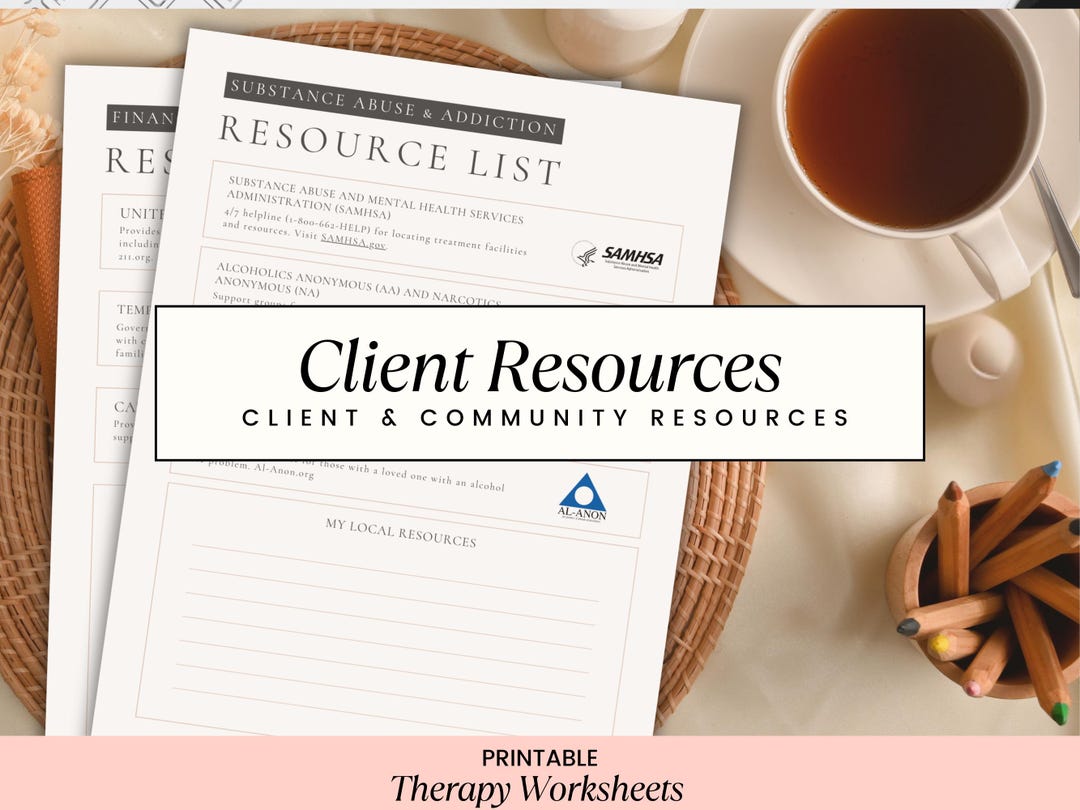 Therapy Client Resource Pack | Private Practice Downloads - Etsy