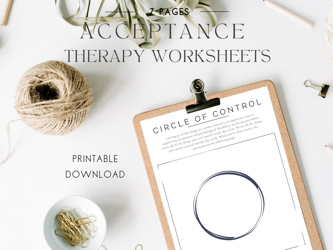 Acceptance Worksheets, ACT Worksheets, Acceptance and Commitment ...