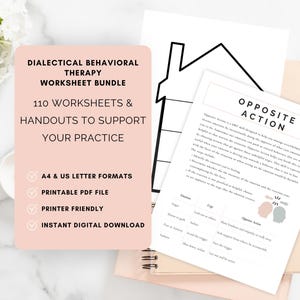 Dialectical Behavioral Therapy Worksheet Bundle, DBT Worksheets ...