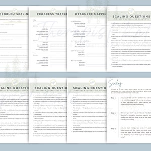 Solution Focused Therapy Worksheet Bundle, SFBT, Therapy Worksheets ...