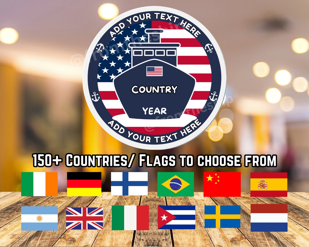 Cruise Flags Cruise Door Magnets Country Flag Cruise Door Decorations ...