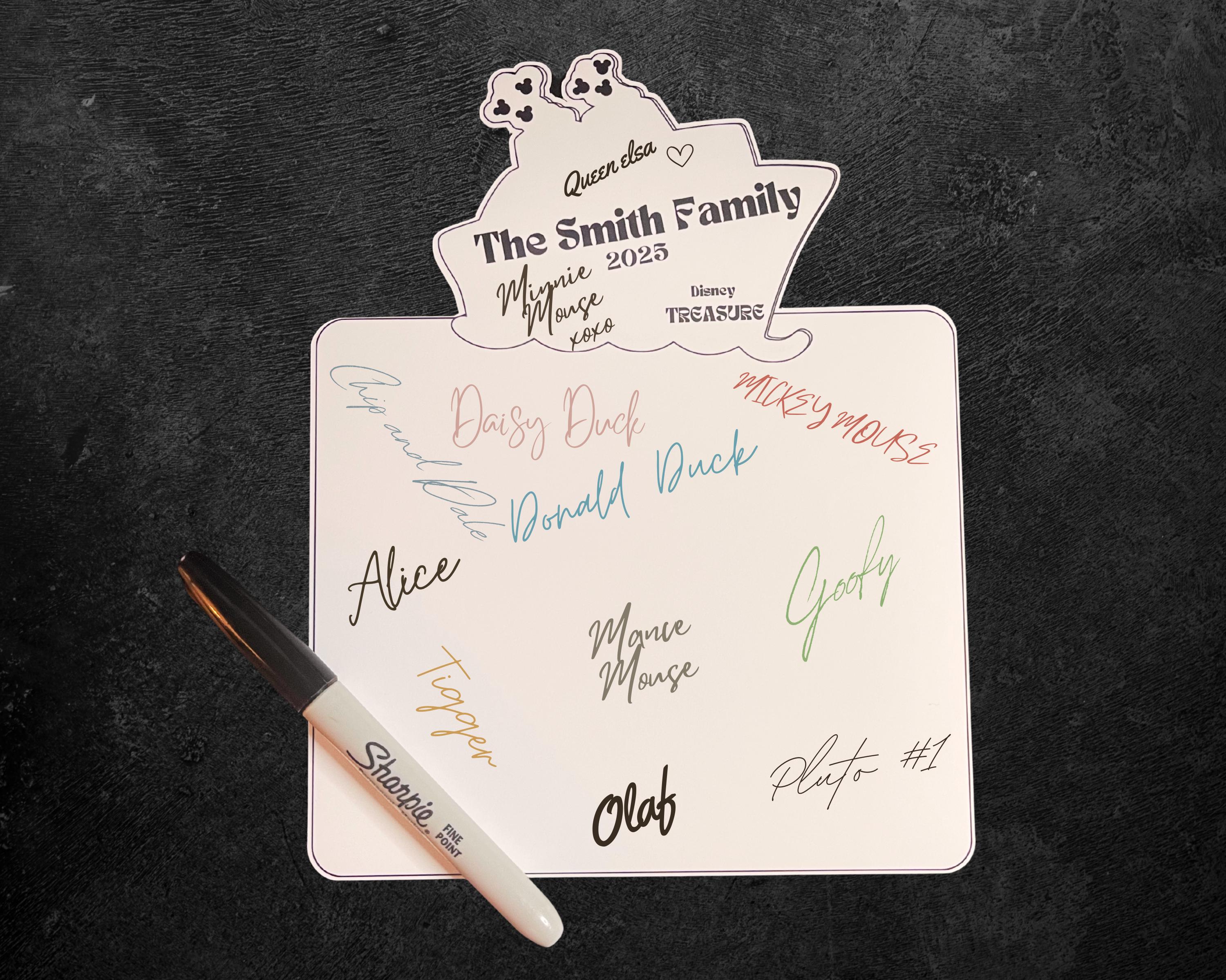 Cruise Character Signature Sign Magnet Autograph Display Personalized ...