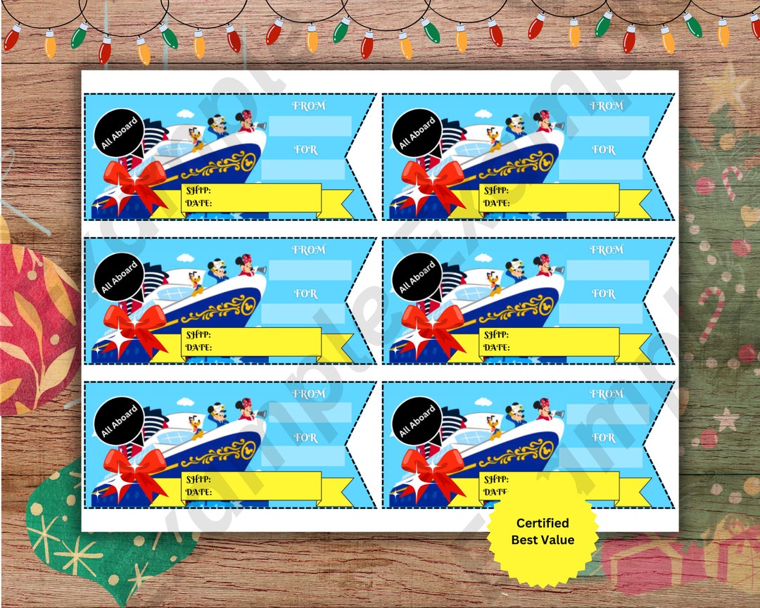 Fish Extender Gift Tags Christmas Holiday Printable FE Gift Tags, Dis ...