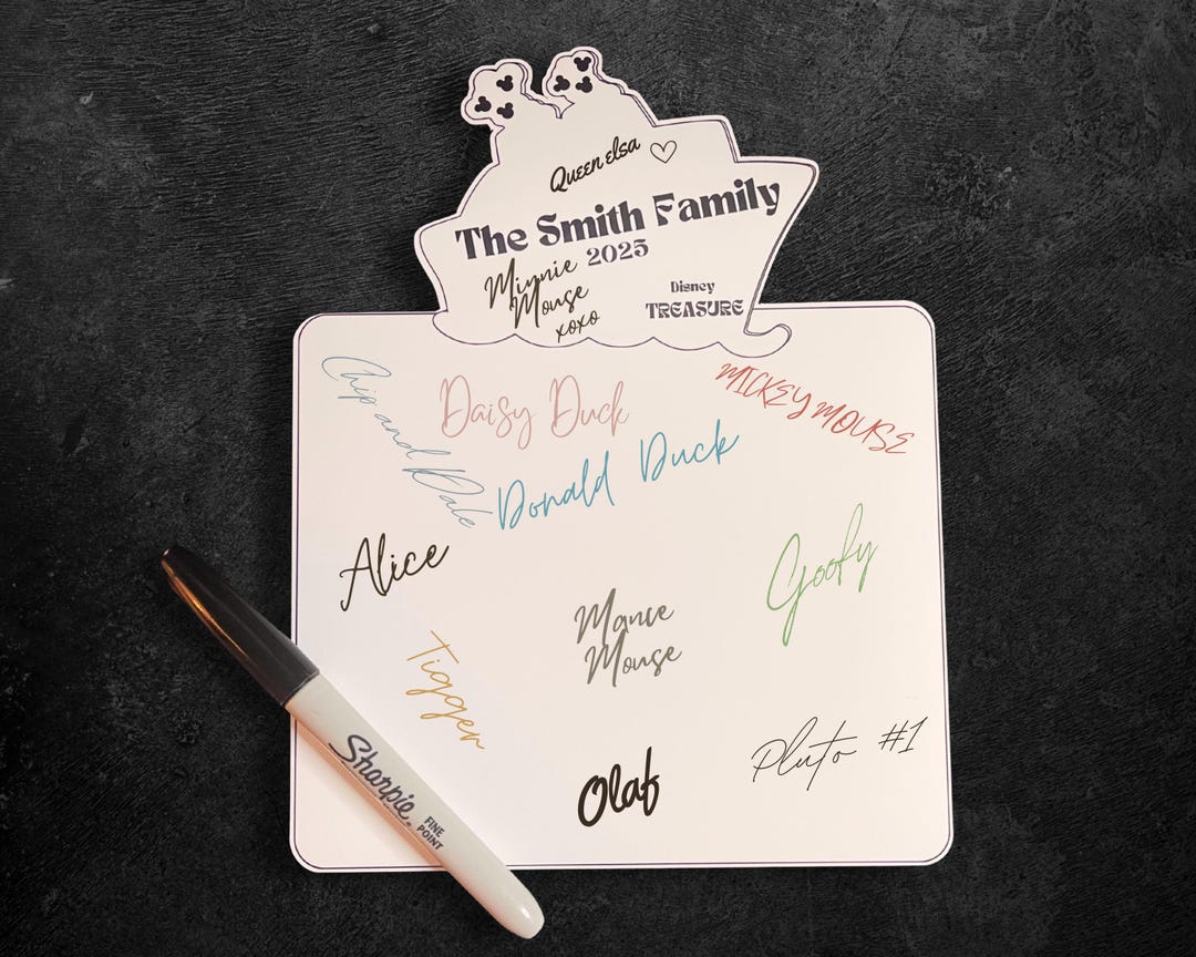 DCL Cruise Magnetic Character Signature Sign Autograph Collection ...