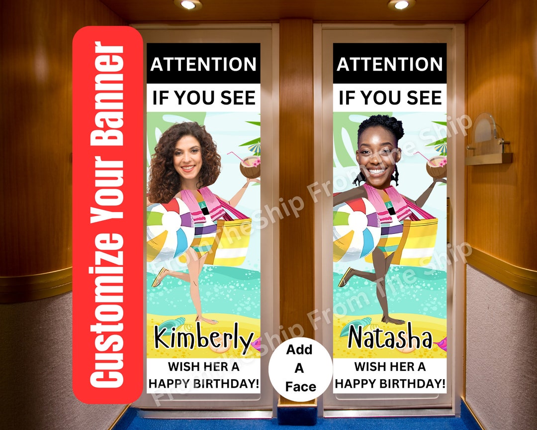 Cruise Door Personalized Birthday Decoration Banner, Cruise Party Ideas ...