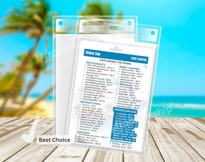 Cruise Ship Key Card Holder With Cruising/beach Decorations. Keep Your ...