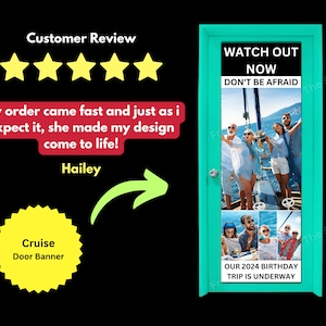 Viral Cruise Door Sign Stateroom Banner, Decorate Your Cabin Door ...