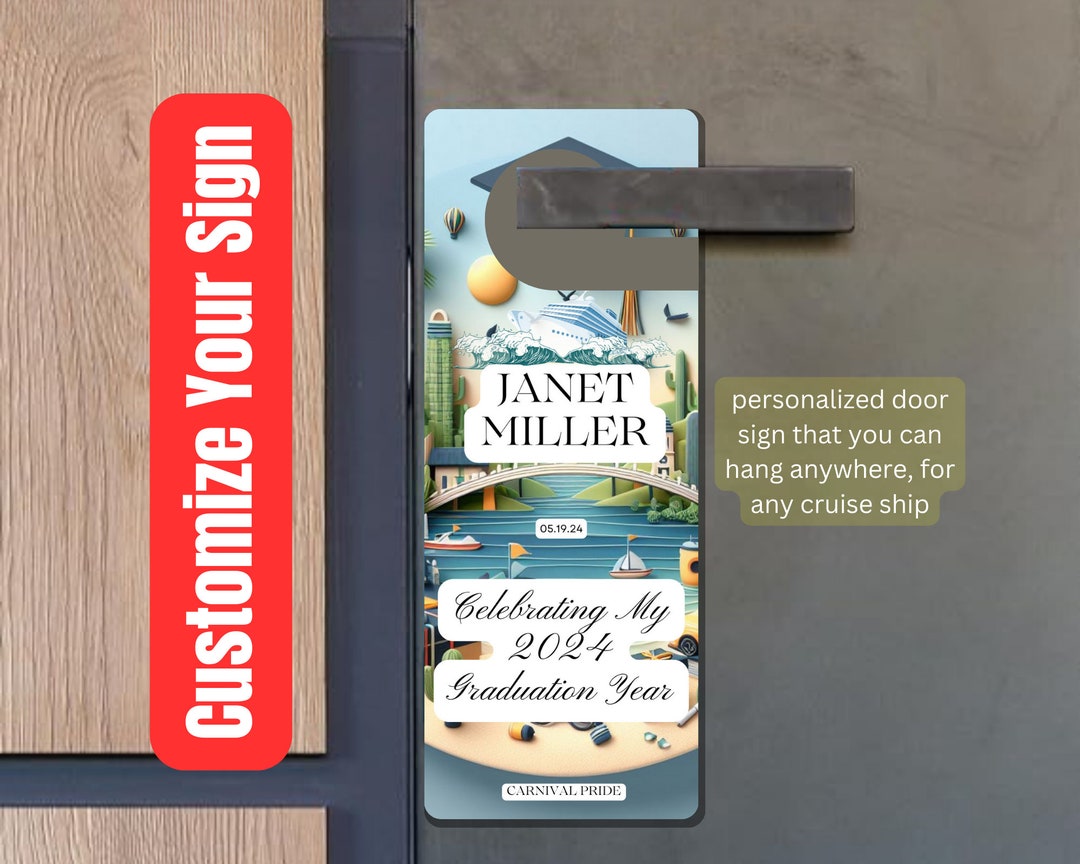 Cruise Door Sign Graduation Trip Stateroom Decoration, Decorate Your ...