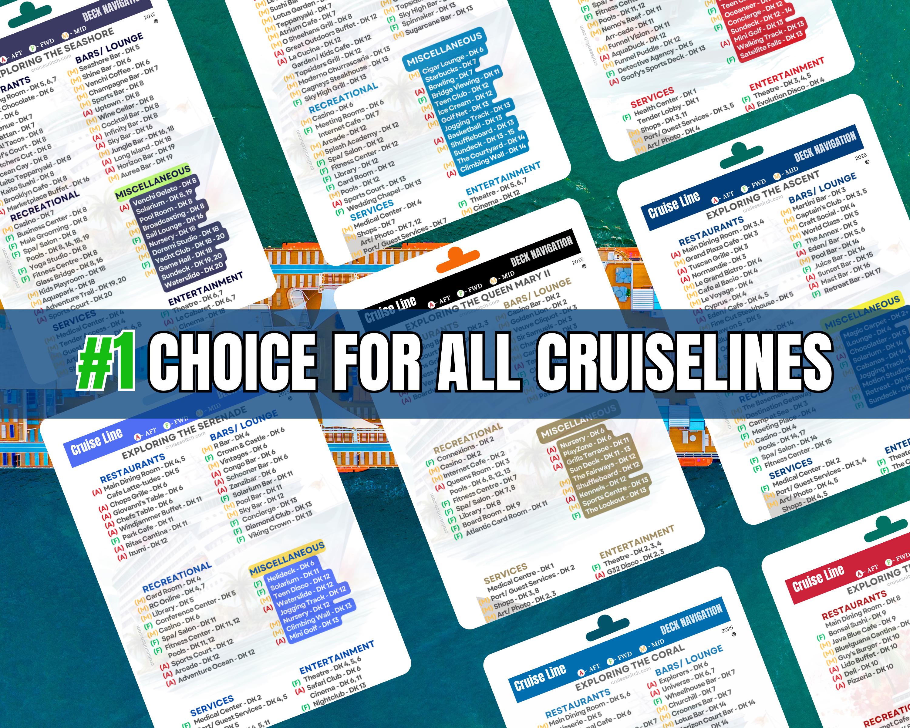Norwegian Cruise Ship Deck Navigator Card Personalized Family/ Friends ...