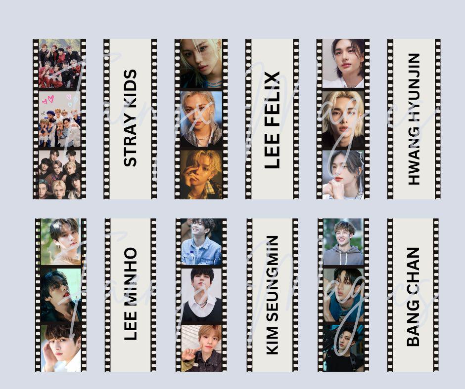 Printable Stray Kids Bookmarks/photo Stripes for Download / Stray Kids ...