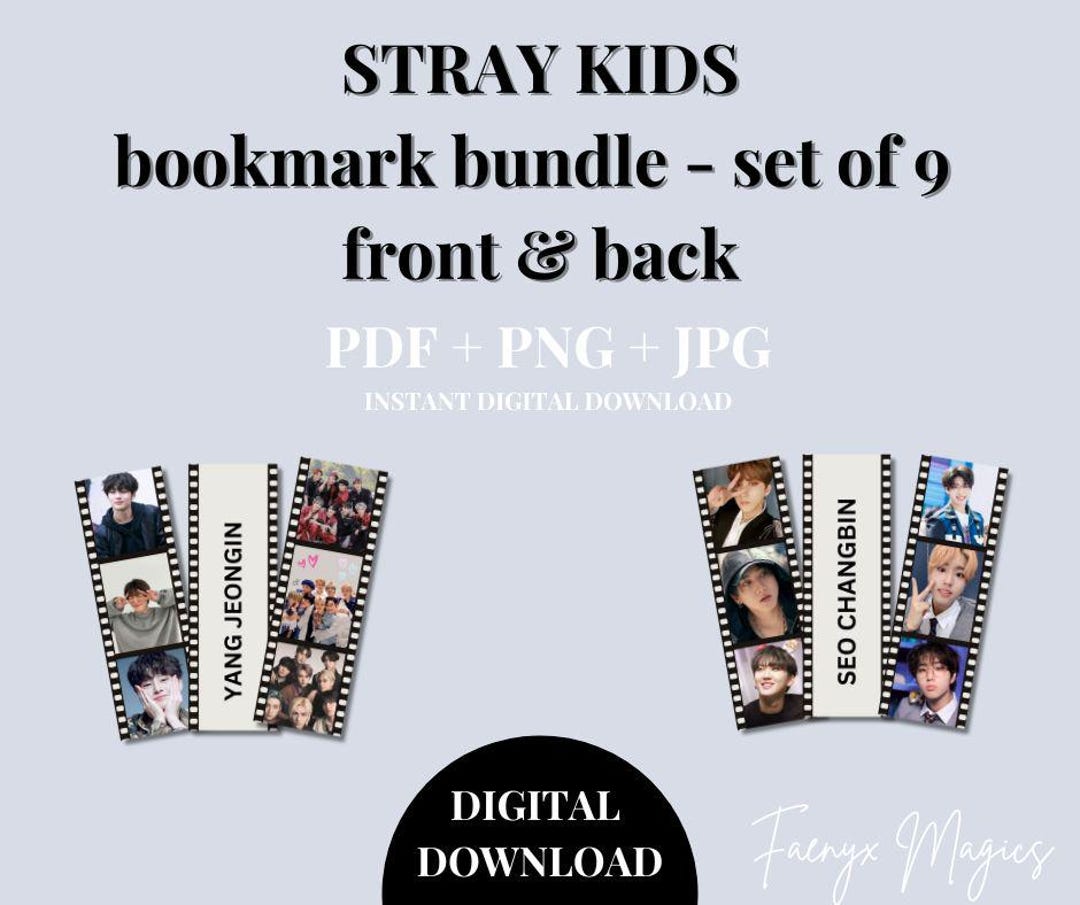 Printable Stray Kids Bookmarks/photo Stripes for Download / Stray Kids ...
