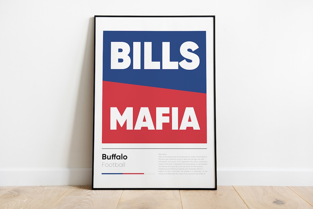 BUFFALO BILLS Poster, Nfl Iconic Printed Poster Collection, Wall Art - Etsy