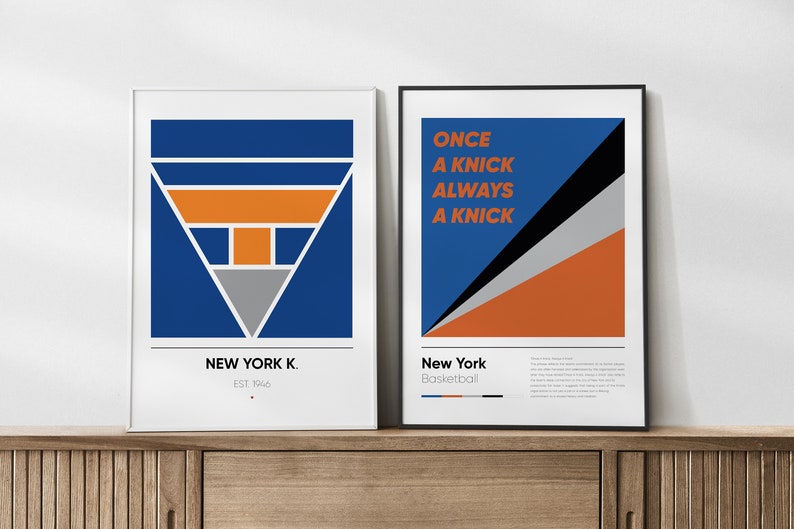 NEW YORK KNICKS Poster, Nba Iconic Phrases Series, Wall Art, Printed ...