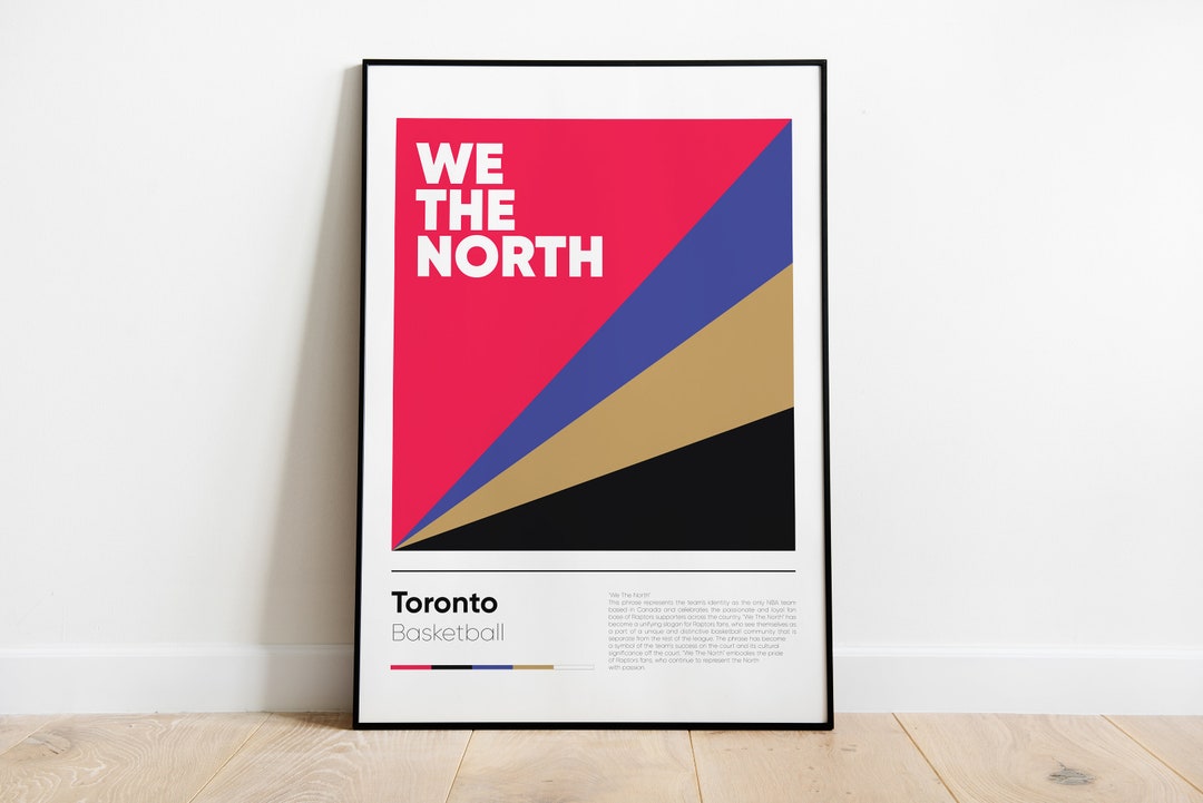TORONTO RAPTORS Poster, We the North, Nba Iconic Phrases Series, Wall ...