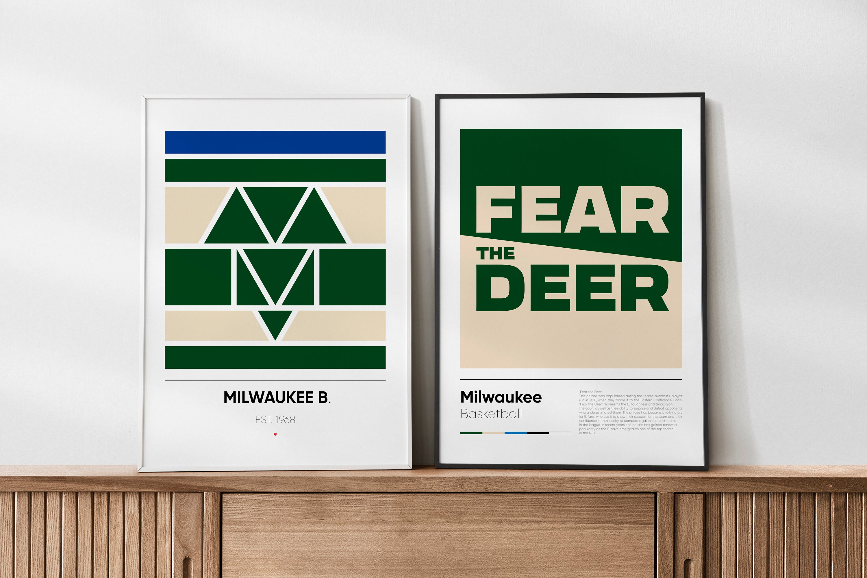MILWAUKEE BUCKS Poster Feer the Deer Nba Iconic Phrases - Etsy