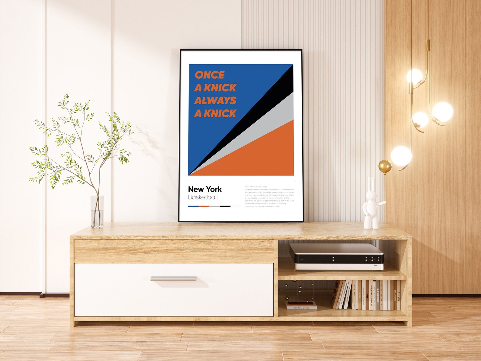 NEW YORK KNICKS Poster, Nba Iconic Phrases Series, Wall Art, Printed ...