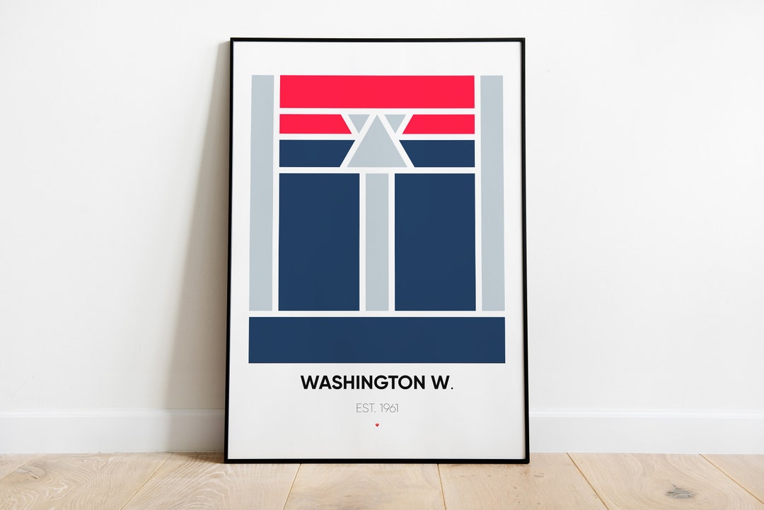 WASHINGTON WIZARDS Poster, Nba Minimal Team Poster Serie, Wandkunst ...