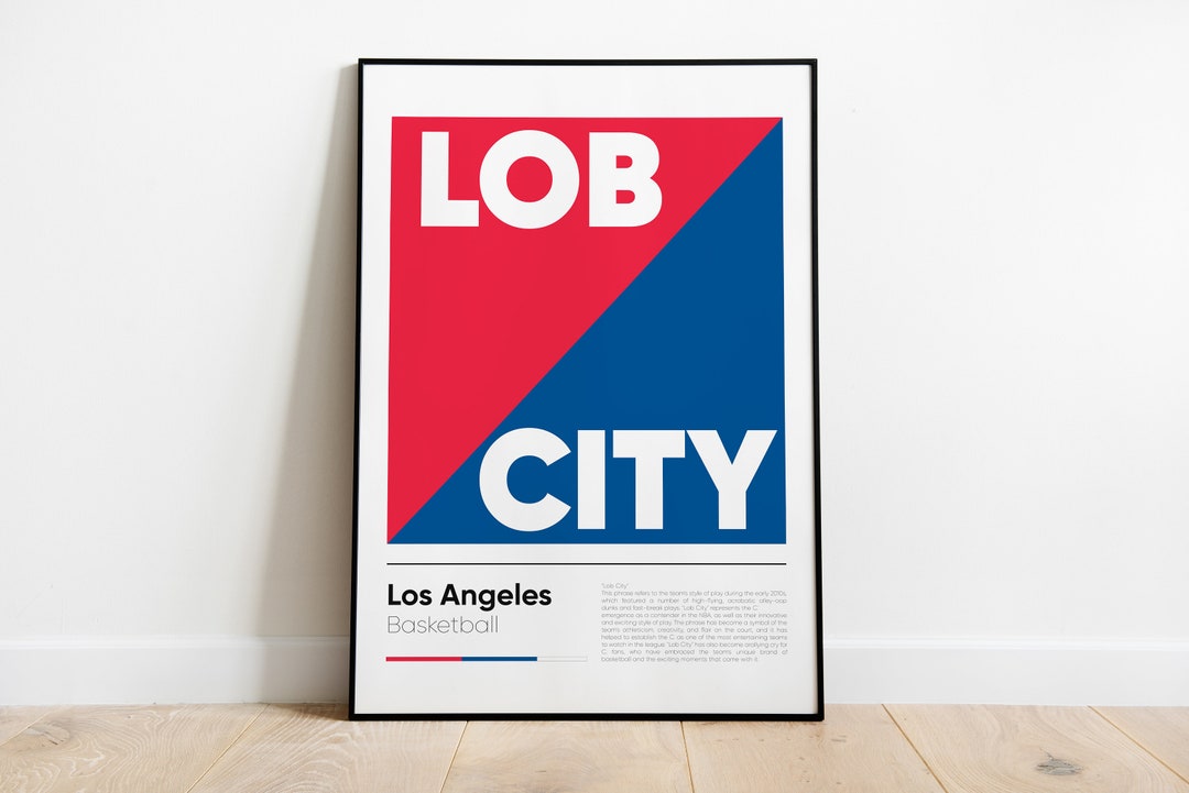 LOSAngEL CLIPPERS Plakat, Lob City, NBA Iconic Phrases Series ...