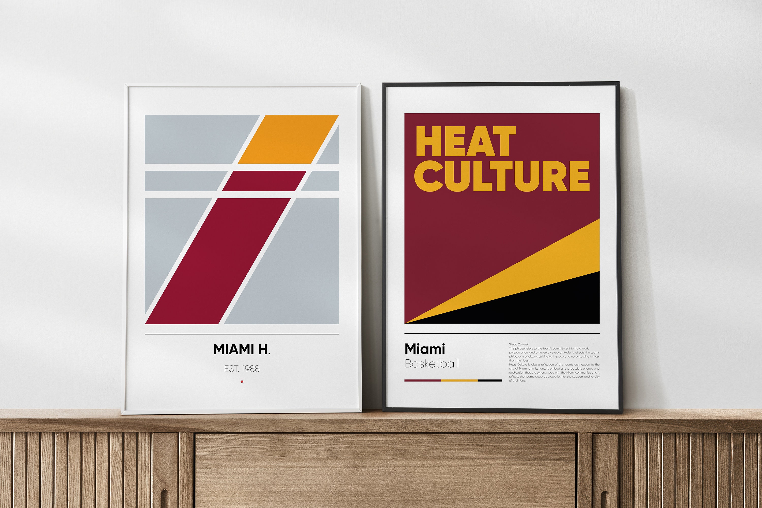 MIAMI HEAT Poster, Heat Culture, Nba Iconic Phrases Series, Wall Art ...