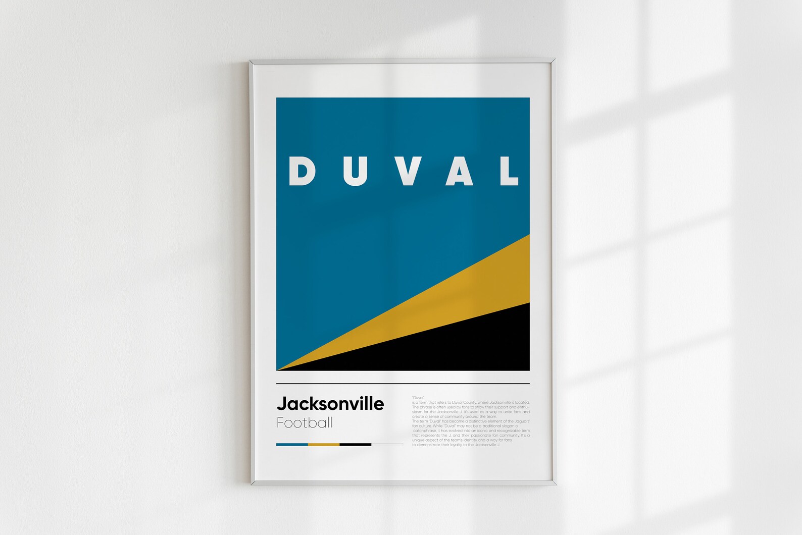 JACKSONVILLE JAGUARS Poster, Nfl Iconic Printed Poster Collection, Wall ...