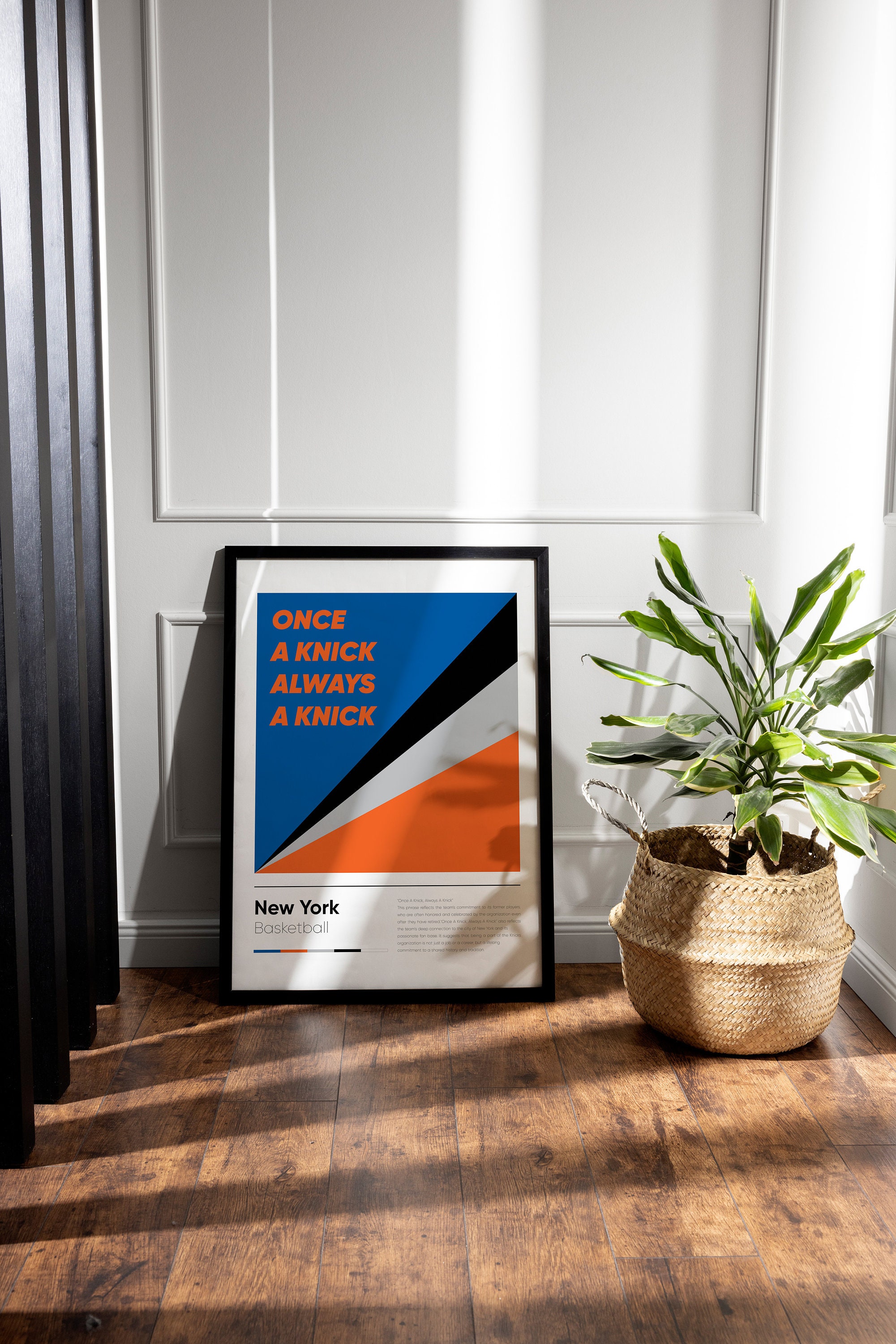 NEW YORK KNICKS Poster, Nba Iconic Phrases Series, Wall Art, Printed ...