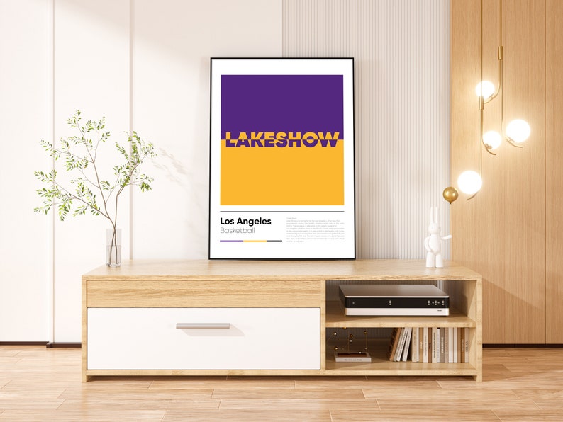 LOS ANGELES LAKERS Poster, Lakeshow, Nba Iconic Phrases Series, Wall ...