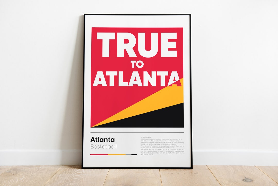 ATLANTA HAWKS, Nba Iconic Phrases Series, Wall Art, Printed Poster - Etsy