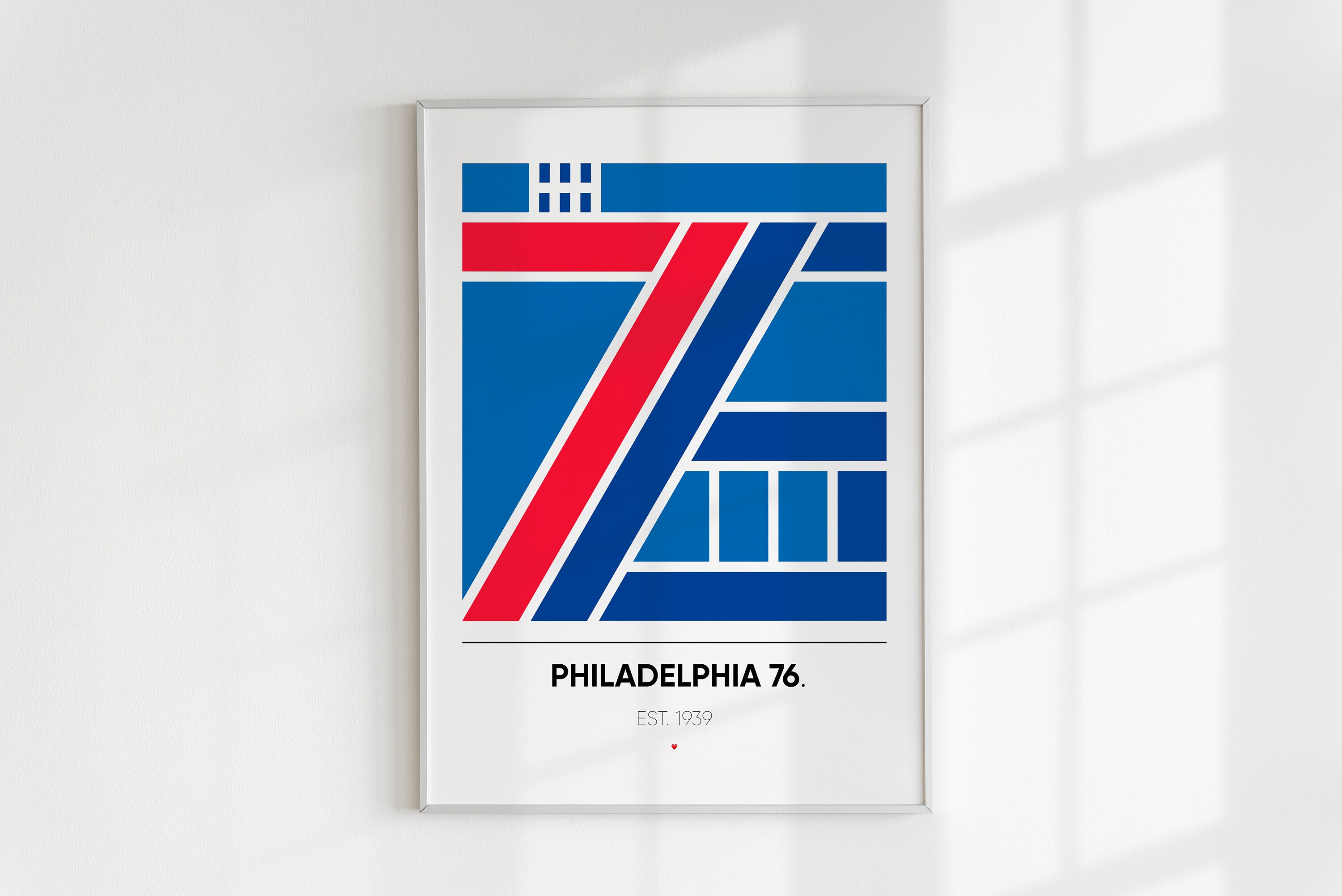 PHILADELPHIA 76ERS Poster Nba Minimal Team Posters Series - Etsy