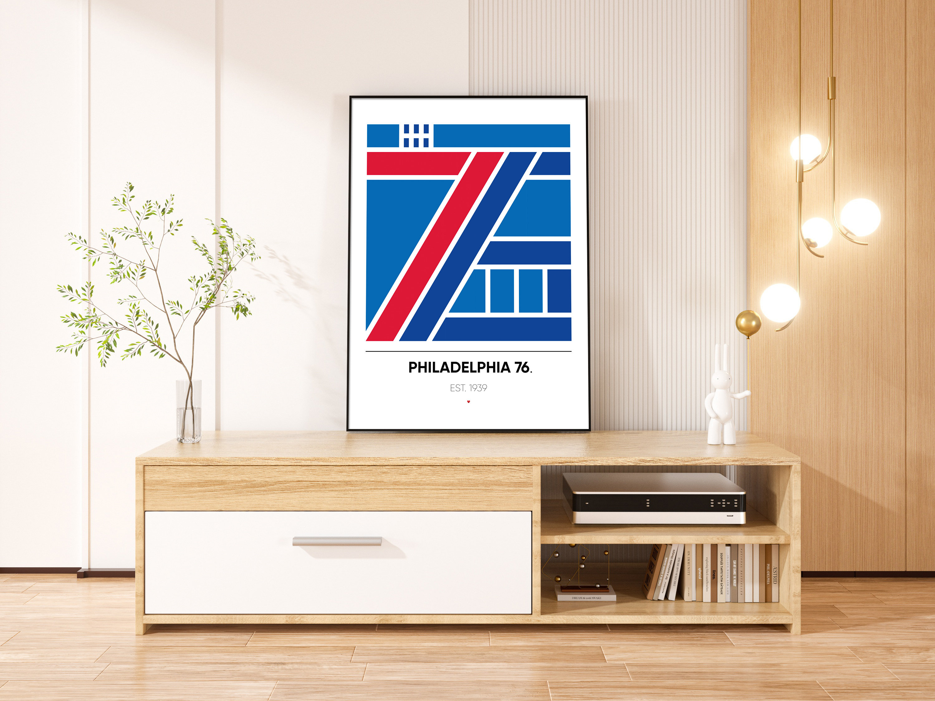 PHILADELPHIA 76ERS Poster Nba Minimal Team Posters Series - Etsy
