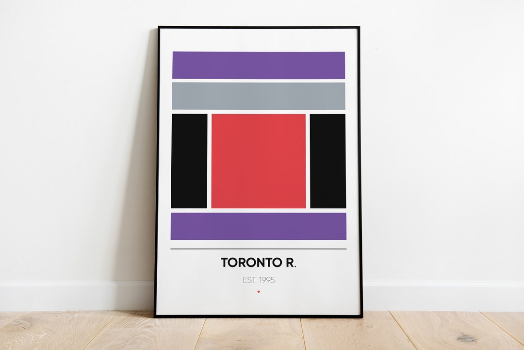 TORONTO RAPTORS Poster, Nba Minimal Team Posters Series, Wall Art ...