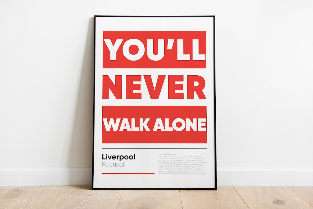 LIVERPOOL FOOTBALL CLUB Poster, Premier League Iconic Phrases Series ...