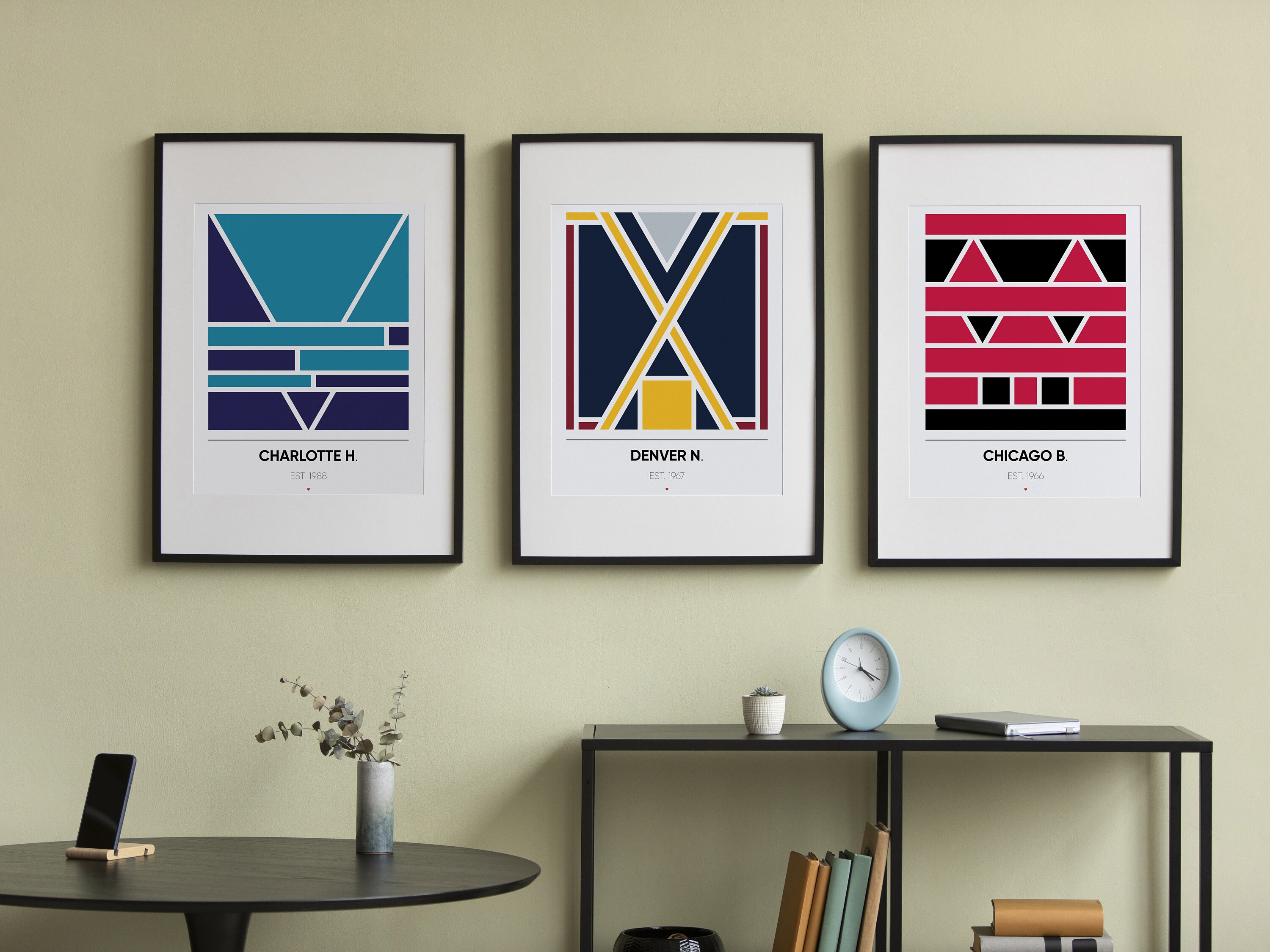 DENVER NUGGETS Poster, Minimal Nba Team Posters Series, Wall Art, Home ...