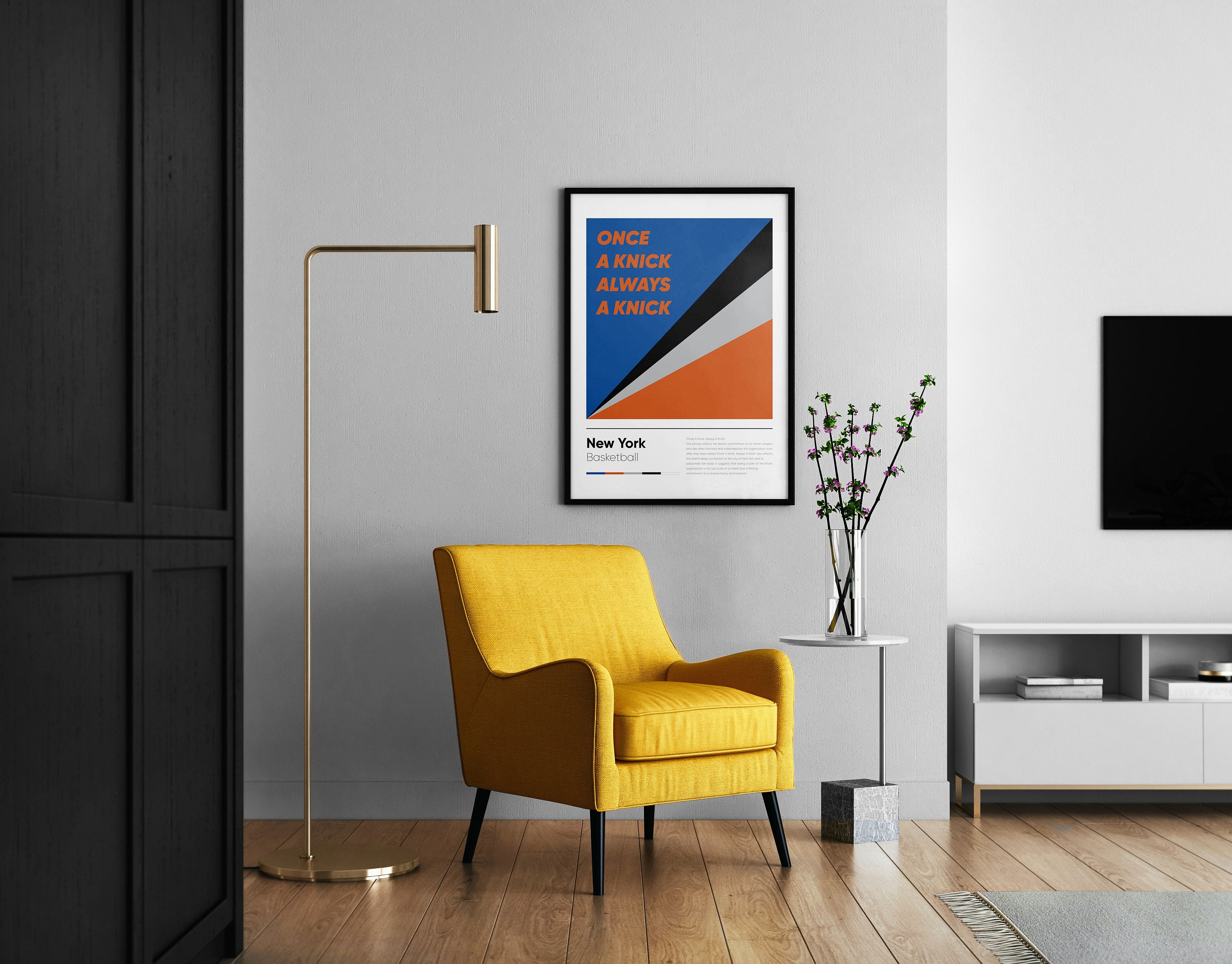 NEW YORK KNICKS Poster, Nba Iconic Phrases Series, Wall Art, Printed ...